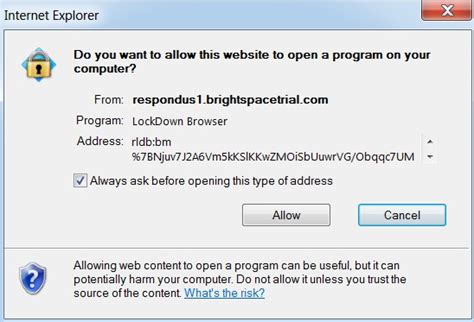Permissions Dialog Appears Respondus Support