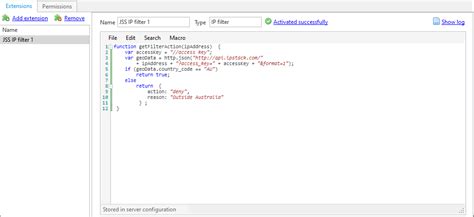 CompleteFTP JSS IP Filter Extensions