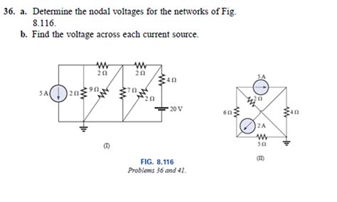 Solved Determine The Nodal Voltages For The Networks Of Fig Chegg