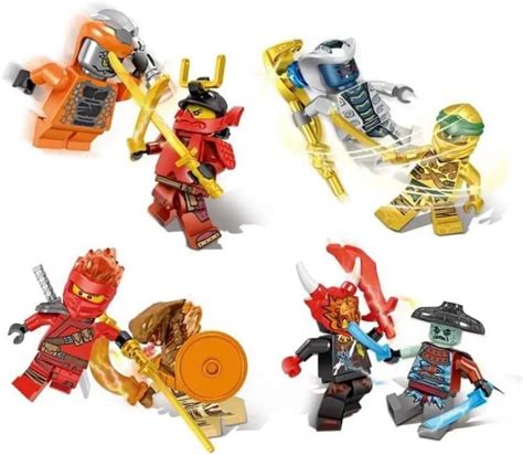 Kit Bonecos Ninjago Blocos De Montar Lloyd Kai Nya Amazon Com Br