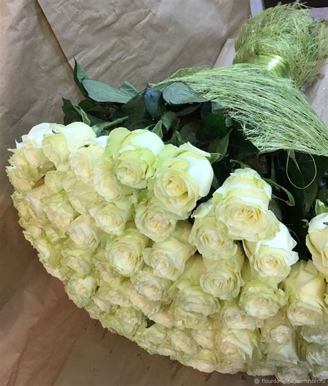 Большой букет белых роз - 73 фото