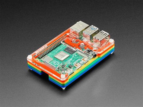 Rainbow Pibow Coupé 4 For Raspberry Pi 4