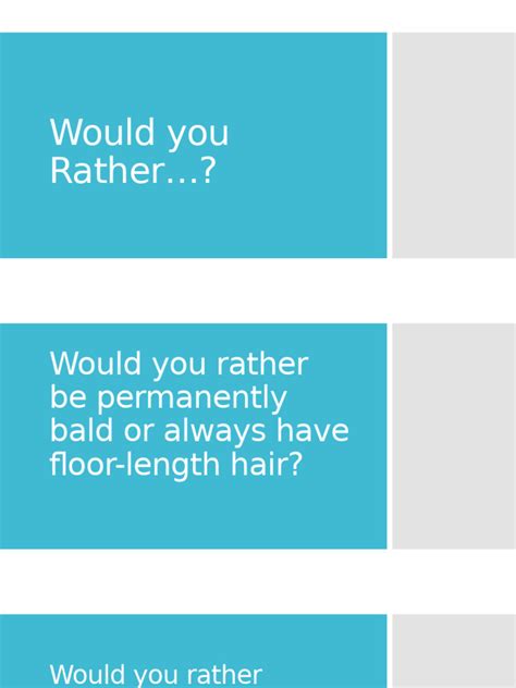 Fun Would You Rather Scenarios Pdf