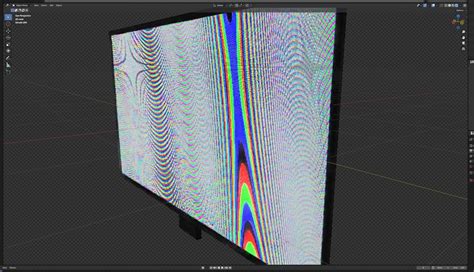 procedural lcd shader material with moire effect 3d model animated