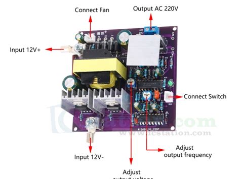 300w Inverter 50hz60hz Dc 12v To Ac 180v 220v Adjustable Power Supply Module Voltage Converter