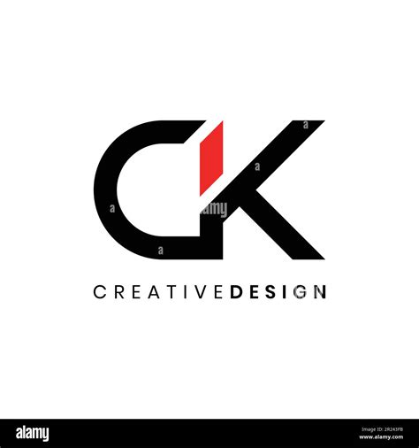 Creative Modern Simple Initial Ck Logo Design Vector Stock Vector Image And Art Alamy