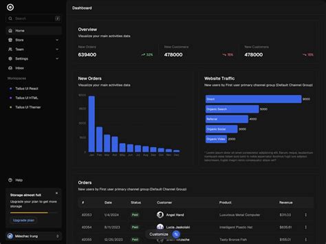 Tailus React Build Modern Personalized Web Uis