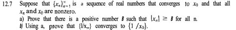 Solved 2 7 Suppose That Xn N 1x Is A Sequence Of Real Chegg Com