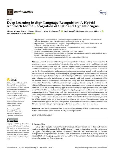 Mathematics 11 03729 Pdf Deep Learning