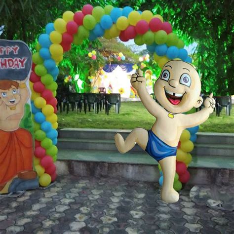 Buy Chota Bheem Raju Statue With Stand FT Made Of Fiber Decornt Com