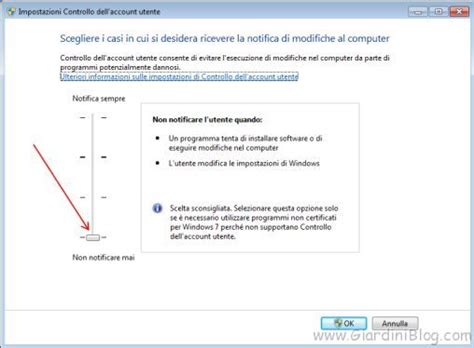 Disabilitare UAC In Windows 7 E Vista GiardiniBlog