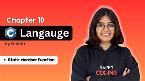 10 Static Member Function In C Happy Coding With Prishu Youtube