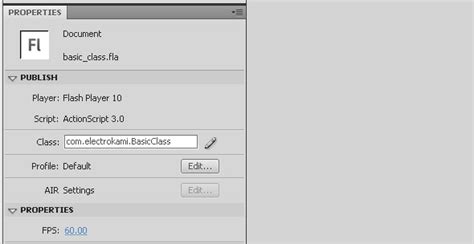 actionscript 3 basic class electro kami