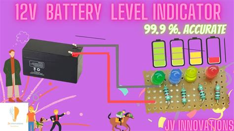 12v Battery Level Indicator Battery Tester Tester Diy Jv Led Batterytester Youtube
