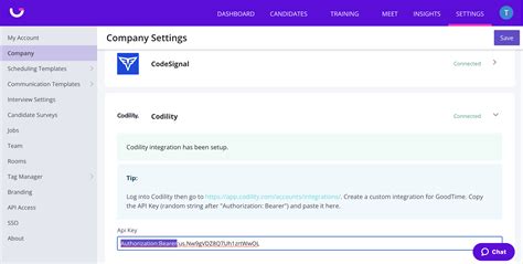 Codility Goodtime Integration Guide Goodtime Support