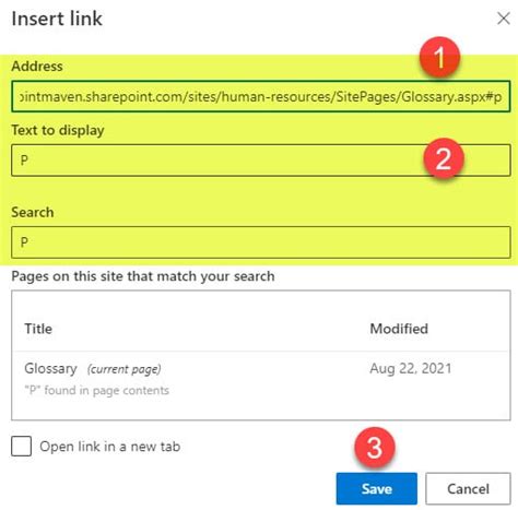 How To Create A Glossary Of Terms In Sharepoint Sharepoint Maven