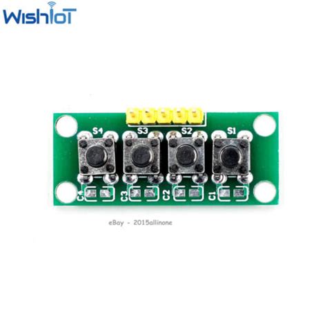 4 10pcs 5pin 1x4 4 Keys Button Keypad Keyboard Breadboard Module For