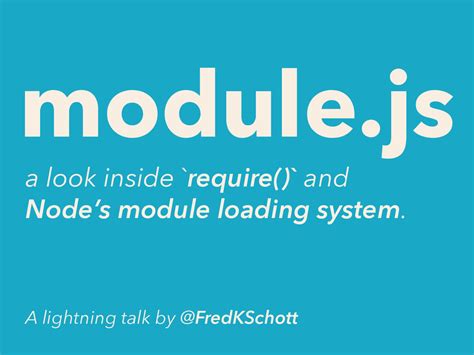 Modulejs Speaker Deck