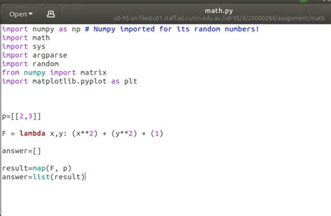 Solved How Can I Evaluate A 2d Function In Python Using