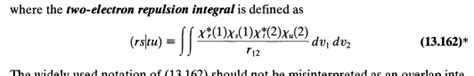 Quantum Chemistry Two Electron Integrals Between 1s Sto Chemistry