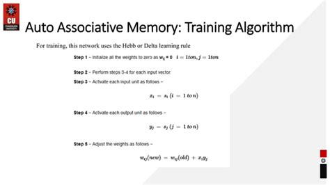 Ppt 3 1 4 Associative Memory Network Pptx