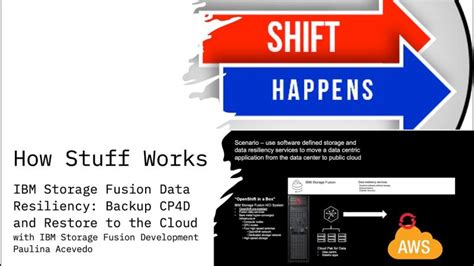 Ibm Storage Fusion Data Resiliency Backup Cloud Pak For Data And Restore To The Cloud F