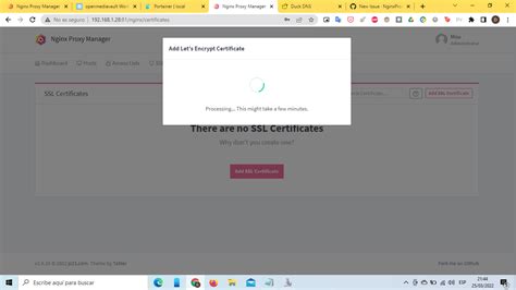 Ssl Duckdns Internal Error · Issue 1955 · Nginxproxymanagernginx