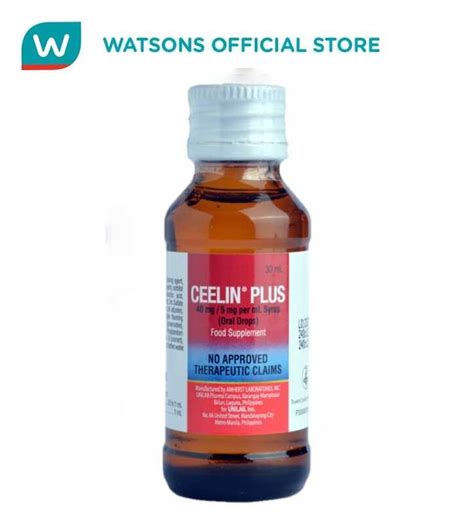 Ceelin Ascorbic Acid Zinc 40 Mg5 Mgml Oral Drops 30 Ml Shopee