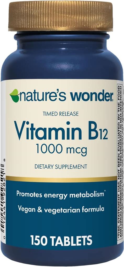 Natures Wonder Vitamin B12 1000 Mcg Timed Release Tablets