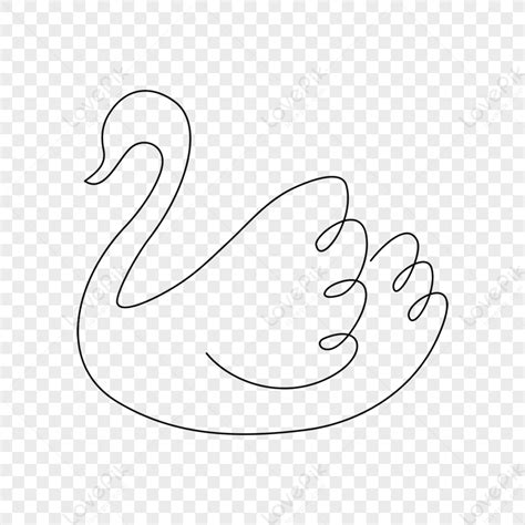 선 그리기 추상적 인 벡터 백조 선 그리기추상 회화연속 라인 Png 일러스트 무료 다운로드 Lovepik
