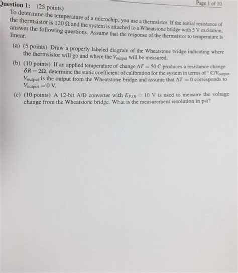 Solved To Determine The Temperature Of A Microchip You Use Chegg Com
