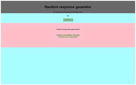 Random Response Generator