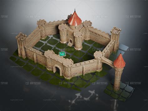 城堡 古代城堡模型 历史建筑模型库 3ds Max Max 模型下载 Cg模型网