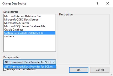 C Sqlite Connection Not Appearing For Vs2015 Stack Overflow