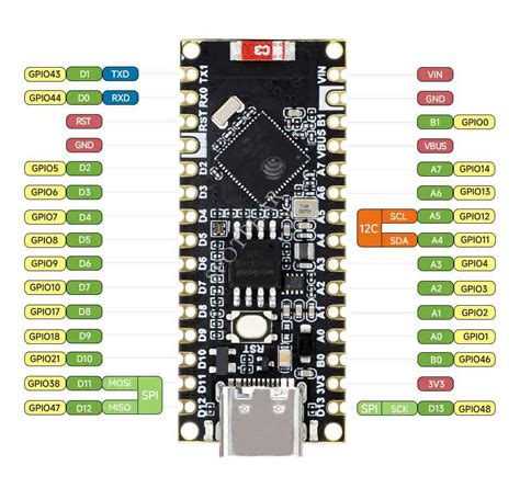 ESP32 S3 Nano ESP32 S3R8 Development Board Compatible With Arduino Nano ESP32