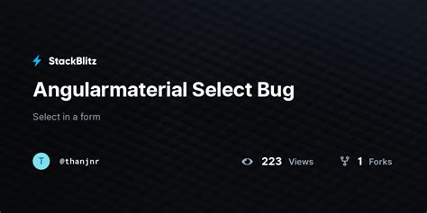 angularmaterial select bug stackblitz