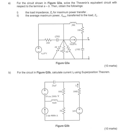 Solved A For The Circuit Shown In Figure Q3a Solve The