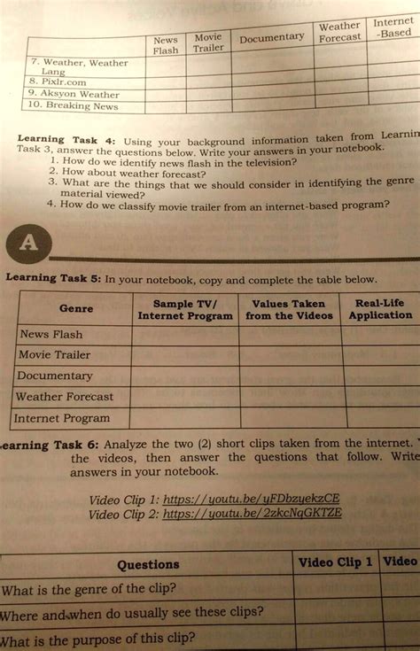 Yung Learning Task 5 Po Paki Sagot Weather Internet Movie Forecast