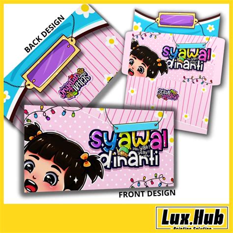 Sampul Duit Raya Design Cute Girl Sampul Raya Rare Viral Angpow Pocket Money