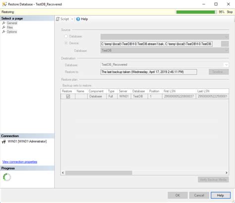 Basics Recovering Sql Databases As Files In Avamar Data Protection Hub
