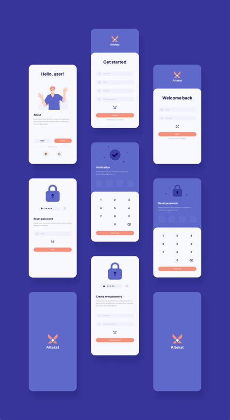 Uiux Sign Up Flow For A Fake Social Media Mobile App Desain Ui