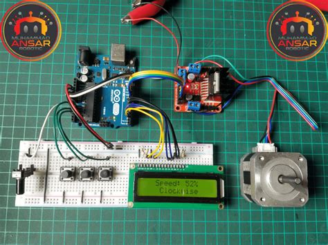 Stepper Motor Speed Controller Using Arduino And L298 Motor Driver Ma