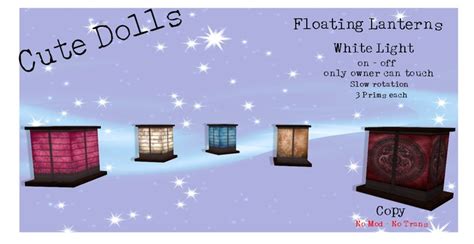 Second Life Marketplace Floating Lanterns White Light