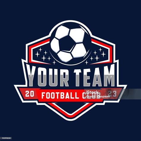 빈티지 배지 엠블럼 축구 축구 스포츠 팀 클럽 리그 로고 방패와 공 개념 아이콘 벡터 Championship에 대한 스톡 벡터 아트 및 기타 이미지