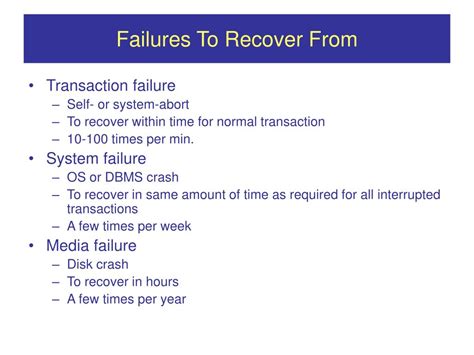 Ppt Transaction Oriented Database Recovery Powerpoint Presentation