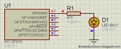 Pic12f675 Internal Eeprom Code And Proteus Simulation