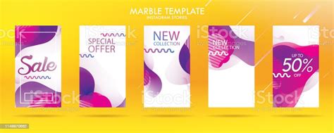 인 스 타 그램 이야기 판매 배너 웨이브 액체와 그라데이션 밝아진 배경 사진 여름 판매 웹 사이트 모바일 앱 포스터 전단지 쿠폰 선물 카드에 사용할 수 있습니다벡터