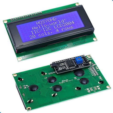 in vogue lcd2004 display i2c 20x4 blue screen character lcd iic serial