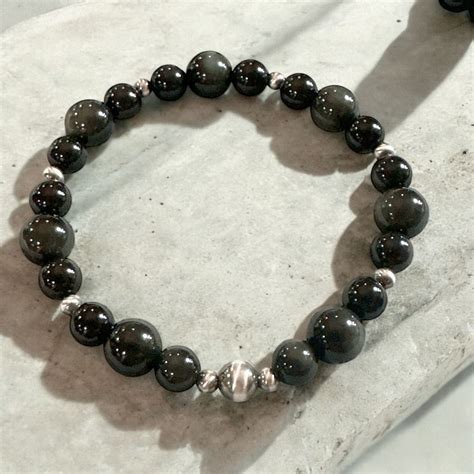 Rainbow Obsidian Bracelet Kit Craft Mystical Elegance Too Cute Beads