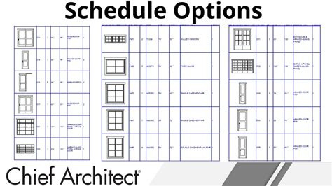 Door Schedule Template